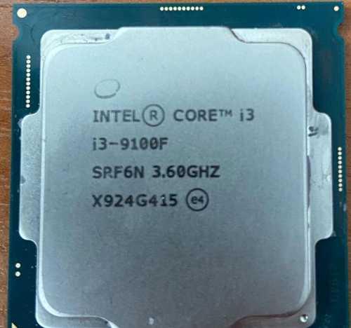 Процессор intel core i3 9100f