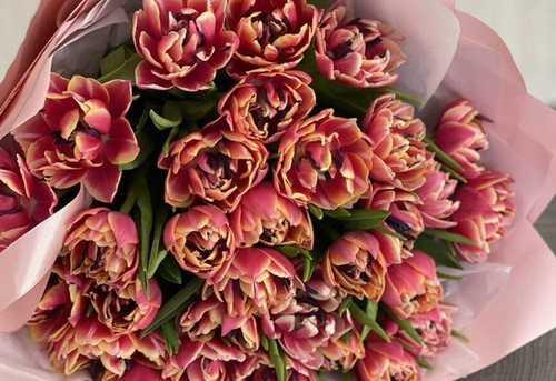 Пионовидные тюльпаны, доставка цветов, тюльпаны