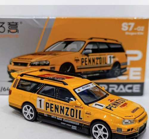 Модель Nissan Stagea R34 Pennzoil xcartoys 1:64