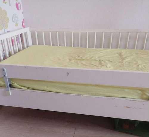 Детская кровать IKEA с матрасом Гулливер