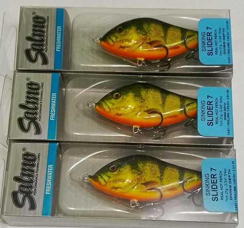 Воблер Salmo Slider 7 цвет Real Hot Perch