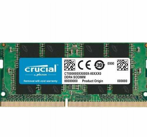 Crucial DDR4 sodimm 8GB CT8G4sfra32A PC4-25600, 3200MHz