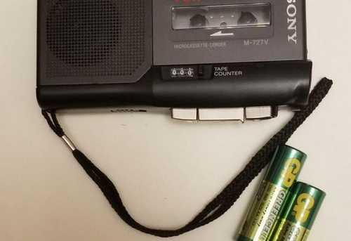 Диктофон Sony microcassette-corder m-727v
