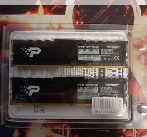 Оперативная память ddr4 Patriot 16 gb 3200