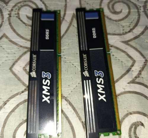 Оперативная память Corsair ddr3 2x4gb 1600