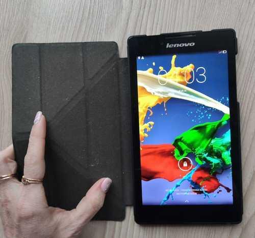 Планшет Lenovo tab 2a 7 30Dc с чехлом Леново 8 гб