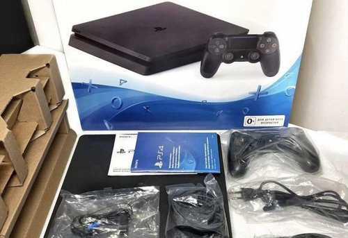 Sony playstation 4 slim (как новая) + 105 игр