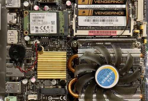 Система AIO mini-ITX Core i5-4590S Asus Q87T Win10