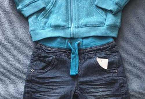 Толстовка и джинсы Matalan на мальчика 3-4 года