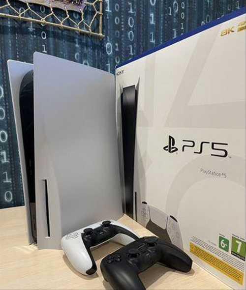 PS5 (два геймпада) с играми внутри