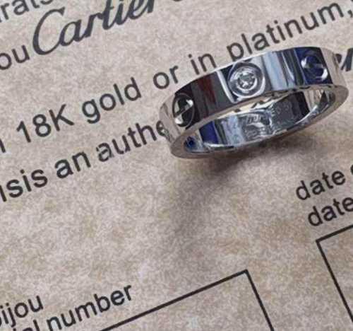 Обручальное кольцо Cartier Love, 1 бриллиант 0,31ct