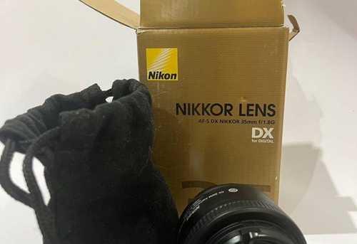 Фотообъектив nikon 1.8f 35mm
