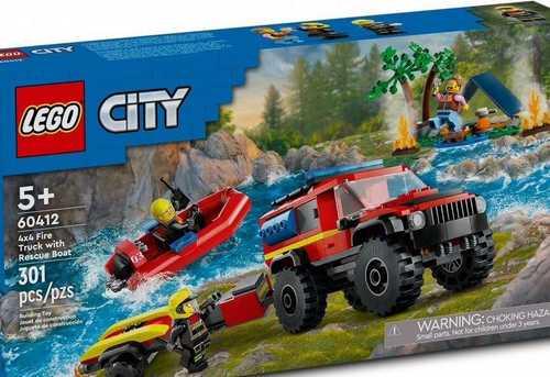 Lego City 60412 Внедорожник со спасательным катеро