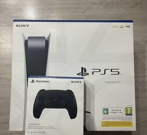 Коробка Sony PS5 + коробка от джойстика