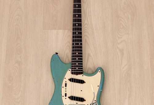 Электрогитара Fender Mustang Offset Daphne Blue US
