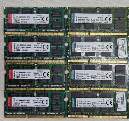 Оперативная память Kingston DDR3 и DDR3L 8GB