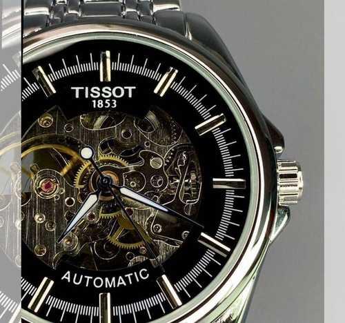 Мужские механические часы Tissot серебряные (Арт.4