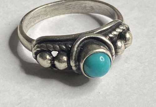Серебряное кольцо с бирюзой винтаж