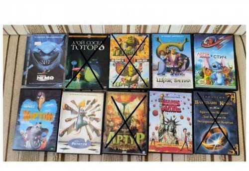 Dvd-диски лицензионные с мультфильмами и фильмами