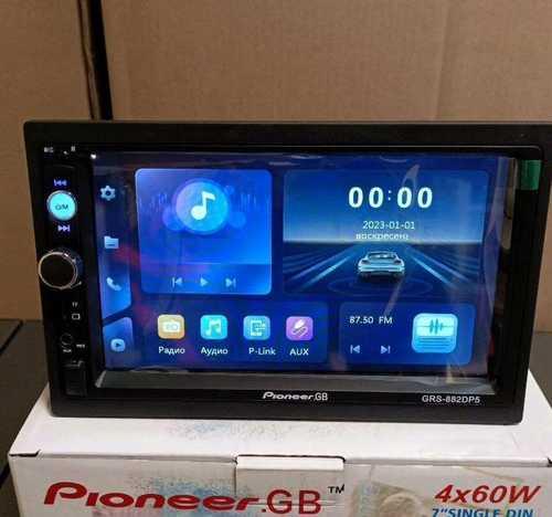 Магнитола Pioneer Сенсорный экран 7" 12в 1DIN 60Вт