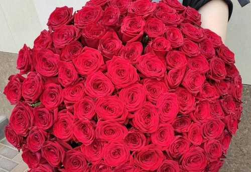 Букет из 57 красной роз Цветы Красноярск