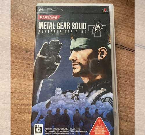 Metal Gear Solid Portable Ops Plus PSP Японский