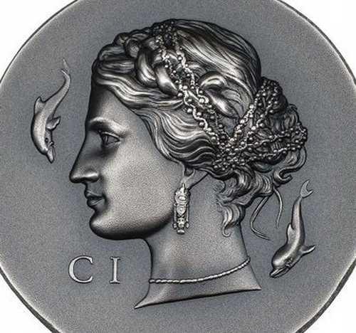 Монета Тетрадрахма Аретуза Острова Кука 2023 год