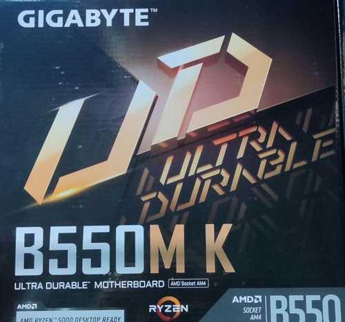 Почти новая материнская плата gigabyte B550M K