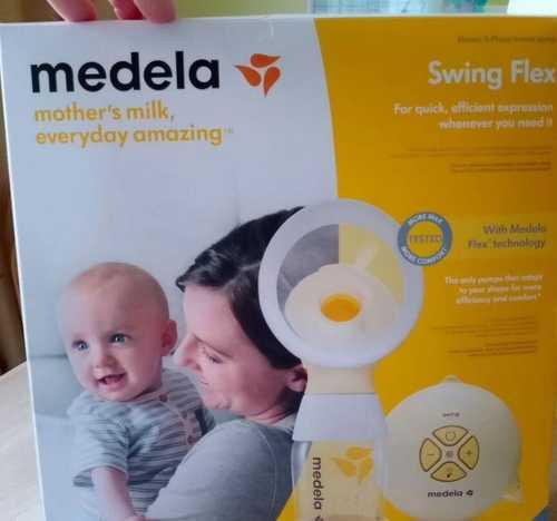 Молокоотсос электрический medela swing flex