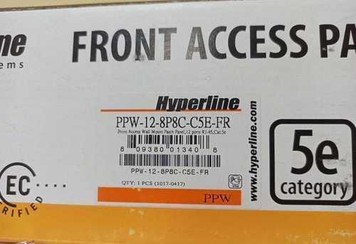 Патч-панель hyperline PPW-12-8P8C-C5E-FR