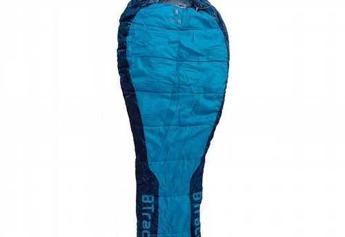 Спальный мешок BTrace Snug S-size левый серый/сини