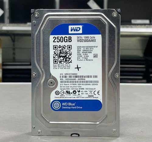 WD Caviar Blue, 250Gb, HDD, SATA III, 3.5"