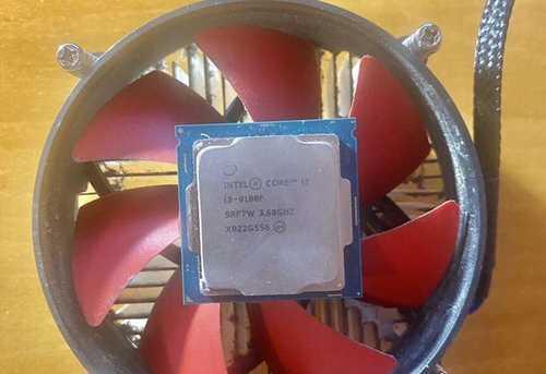 Процессор intel core i3 9100f+кулер