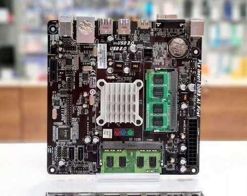 Материнская плата Biostar J1800NH3 + 2x2 DDR 3