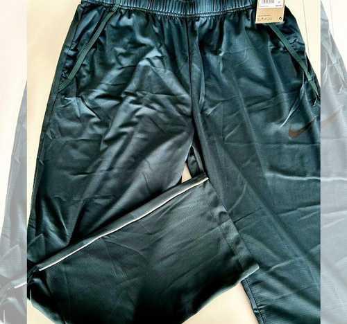 Спортивные штаны nike dri-fit, размер Xl, зелёные