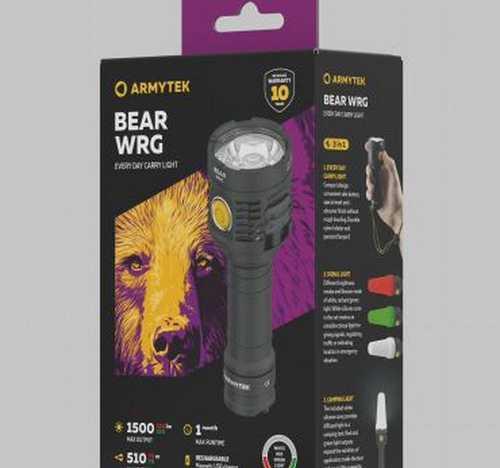 Новинка: Фонарь Armytek Bear WRG