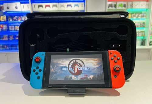 Прошитый Switch V2 neon + 128gb + стекло