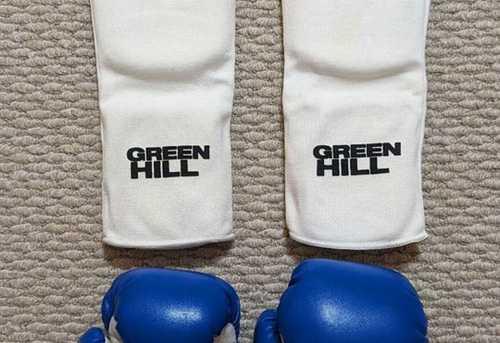 Перчатки боксерские и защита голени, детские