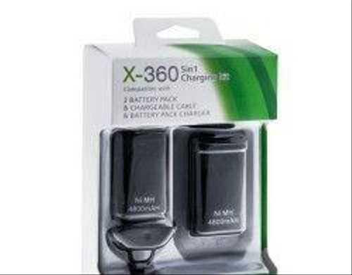 Набор xbox 360 5 в 1 (2 x аккумул+каб зарядки)