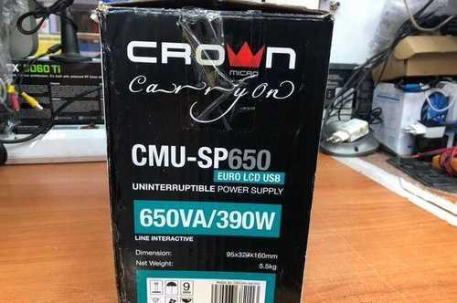 Интерактивный ибп crown micro CMU-SP650 Euro