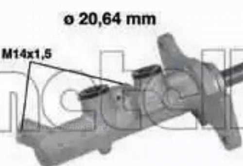 Metelli 05-0593 Главный тормозной цилиндр
