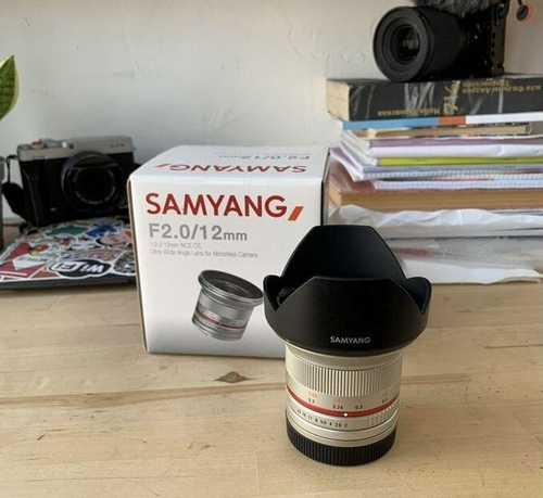 Объектив Samyang 12mm f2.0 for Sony