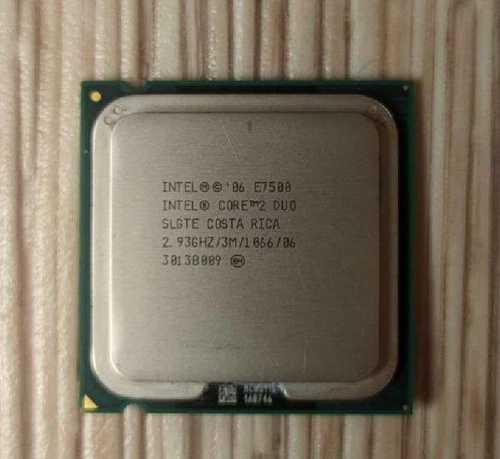 Процессор Intel core 2 duo E7500