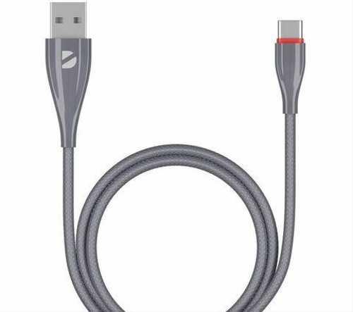 Кабель USB2.0 -Type C 1m серый Deppa #306180