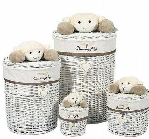 Детские комоды Korb-Set Sheep II (4-teilig)#1353