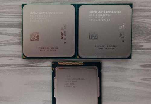 Процессоры IntelPentiumG850, AMD A10, AMD A6