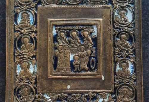 Икона Кирик и Иулита, избранные святые Эмаль