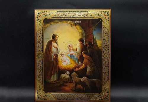 Икона большая "Рождество Христово" 41х33 см