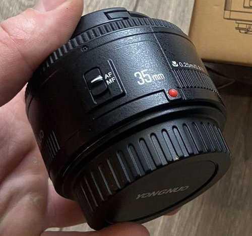 Объектив yongnuo 35mm f 2 как новый