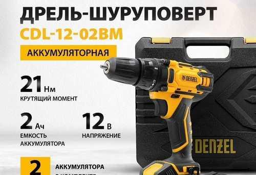 Дрель-шуруповерт аккумуляторная Denzel 12V